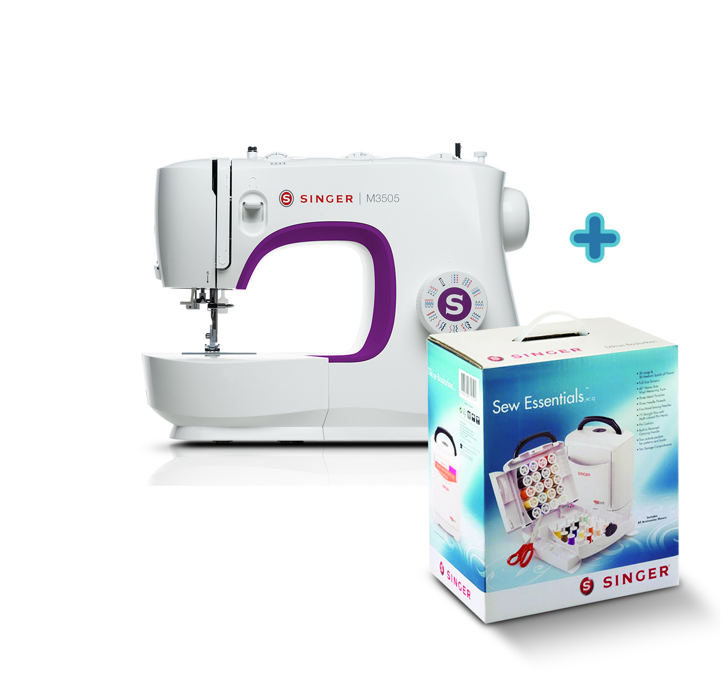 SINGER M3505 COMES WITH HC22 SET